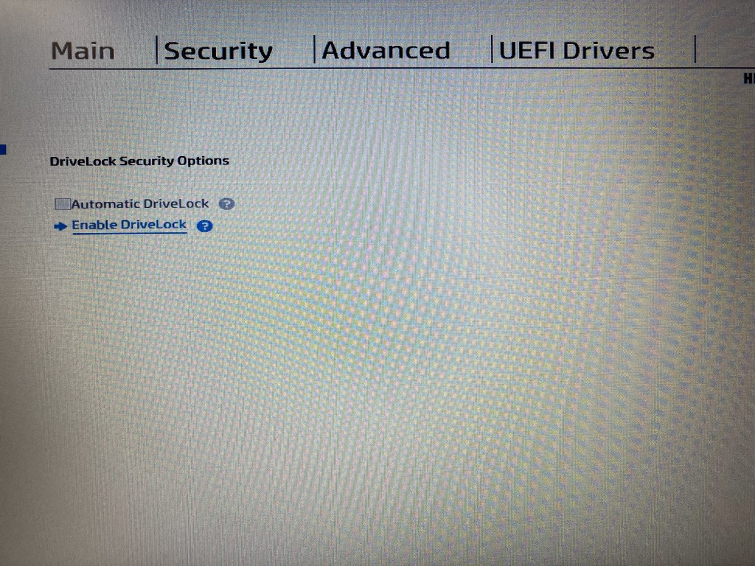 【HP】the hard drive’s security state cannot be changed. Cycle power to ...
